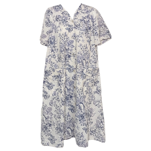 Vintage | Intimates & Sleepwear | Fundaments Blue And White Botanical ...
